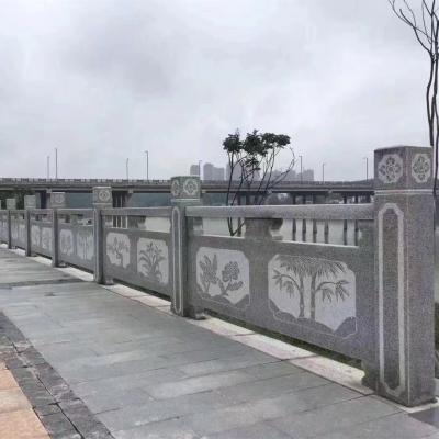 China Smooth Marble Stone Sculpture Baluster Handmade Carving Railing Chinese Stone Bridge for sale
