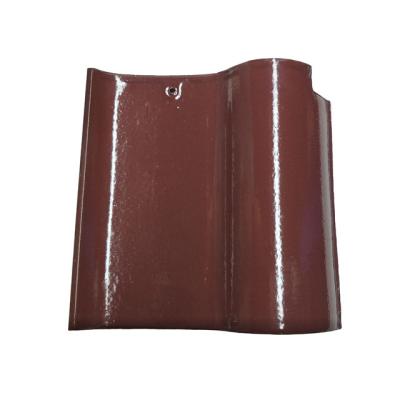 China Modern 220mm Ceramic Roof Tiles House Spanish Handmade Red Clay Roof Tiles for sale