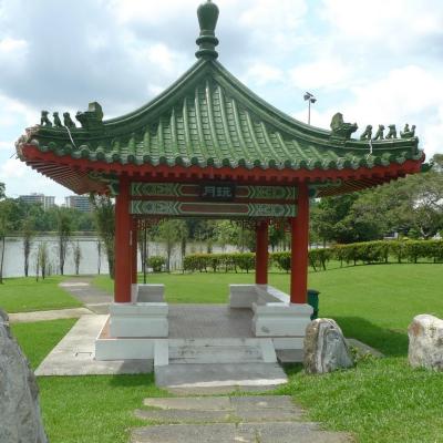 China Asian Bent Chinese Glazed Roof Tiles Antique Japanese Tea House Gazebo for sale