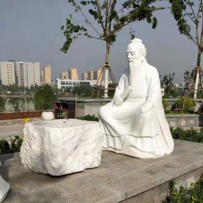 Cina Statua cinese antica di scultura di marmo di Laozi Buddha del giardino di pietra cinese della statua di 2m in vendita