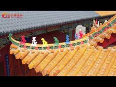 Temple Glazed Clay Roof Tiles Gazebo Traditional Chinese Roof Tile