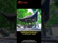 Pavillon en bois extérieur de jardin du belvédère 5m de pavillon authentique de style chinois