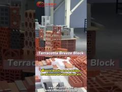 Construction Material Ventilated Breeze Block For Wall Decorative Terracotta Brick Hollow