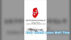 Modular Asian Style Wall Eaves Easy Install Plastic Roof Tiles