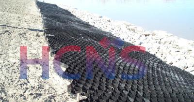 China HDPE Textured Plastic Geocell Tree Root Protection Geocellular Confinement 1.1mm-1.8mm for sale
