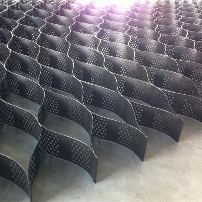 China HDPE Textured Plastic Geocell Tree Root Protection Geocellular Confinement 1.1mm-1.8mm for sale