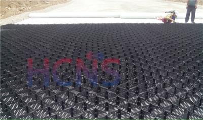 Cina Verde al suolo dell'HDPE di Geocell dello stabilizzatore della ghiaia della strada privata di griglia della ghiaia del sistema cellulare di rinforzo nero in vendita
