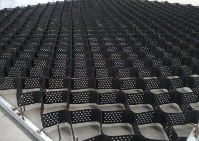 중국 뚫린 플라스틱 HDPE 지오 셀은 부드러운 토양 기초 및 절단 경사 보호 판매용