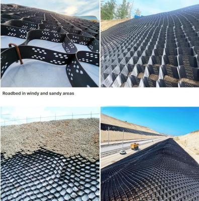 Cina Ground Enhancement Honeycomb System HDPE Geocell Grid Driveway Gravel Stabilizer in vendita