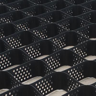 중국 ASTM 표준 445mm HDPE 노란색 검은색 텍스처 지오셀 제조자 도로 건설 판매용