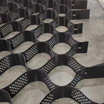 China ASTM HDPE Plastic Geocell Road Gravel Honeycomb Grid 100mm 150mm  For Slop Protection for sale