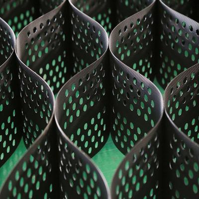 中国 HDPEジオセル 200mm 高さ 砂利 ハニーコム 砂利 ドライブウェイ 侵食制御 販売のため