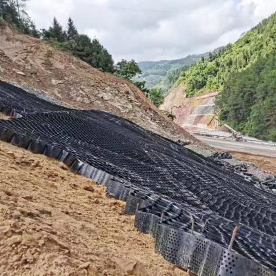 China Cellulair opsluitingssysteem Textured Perforated HDPE Geocell Soil Stabilisatie 150-445mm Te koop