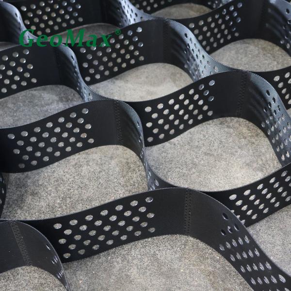 ASTM HDPE Geocell 250mm Height 445mm Welding Space For Pier Railways
