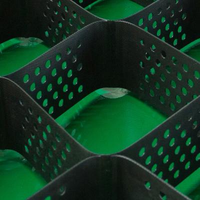 China Foundation Support System Welded Geocell 100mm Height HDPE Black ESCR OIT for sale