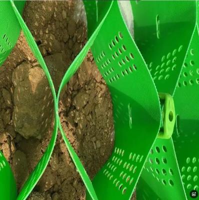 China Schwarze und grüne HDPE-Geozellen-Stützmauer OIT ESCR 100 mm Höhe 356 mm Schweißabstand Hohe Qualität ASTM-Standard zu verkaufen