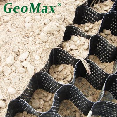 China 100mm Height 356mm Welded Space HDPE Geocell for Subgrade Improvement | High-Tensile In Turkey for sale