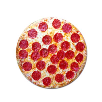 China Pizza Biscuit Circular Area Rugs Computer Chair Floor Mat for sale