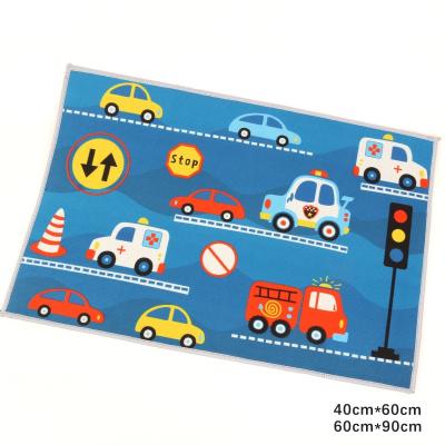 Cina Parcheggio della coperta di Crystal Velvet Kindergarten Children Playroom Mat Crawling Carpet in vendita
