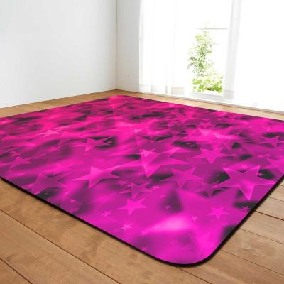 Cina Pavimento Mat Machine Washable della sala da pranzo del salone del motivo a stelle di rettangolo in vendita
