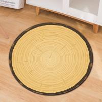 China Custom Size Round Polyester Carpet Rug 80cm 120cm Marble Pattern Floor Mat for Bedroom Office for sale