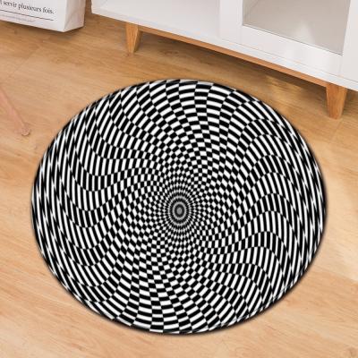 Cina salone rotondo Sofa Floor Carpet della stuoia della sedia del modello geometrico 3D in vendita