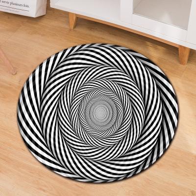 Cina salone rotondo Sofa Floor Carpet della stuoia della sedia del modello geometrico 3D in vendita