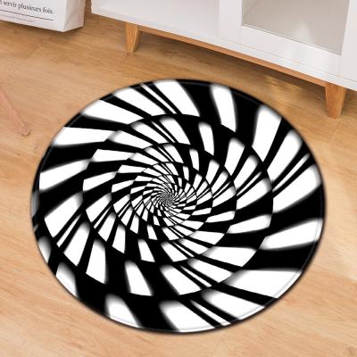Cina salone rotondo Sofa Floor Carpet della stuoia della sedia del modello geometrico 3D in vendita