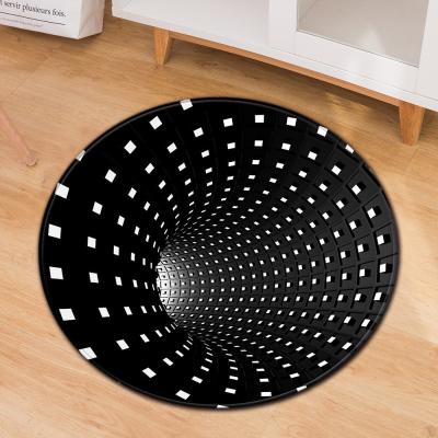 Cina salone rotondo Sofa Floor Carpet della stuoia della sedia del modello geometrico 3D in vendita