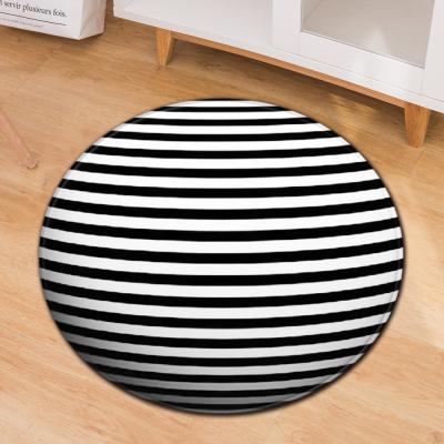 Cina salone rotondo Sofa Floor Carpet della stuoia della sedia del modello geometrico 3D in vendita