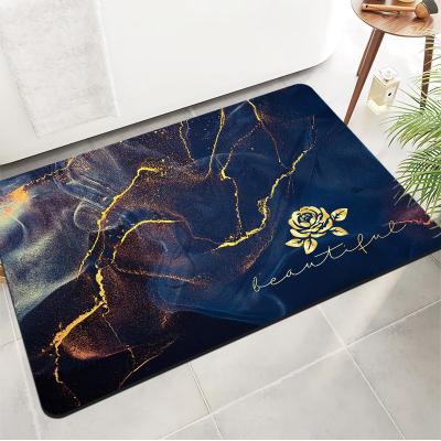 Cina Modello di marmo di lusso leggero 40*60cm della diatomea del fango del tappeto impermeabile molle del bagno in vendita