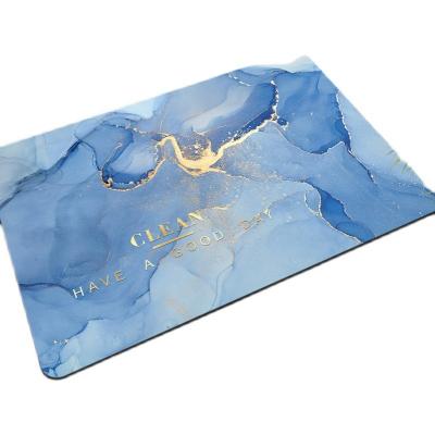 Cina Modello di marmo di lusso leggero 40*60cm della diatomea del fango del tappeto impermeabile molle del bagno in vendita