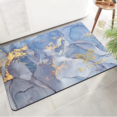 Cina Modello di marmo di lusso leggero 40*60cm della diatomea del fango del tappeto impermeabile molle del bagno in vendita
