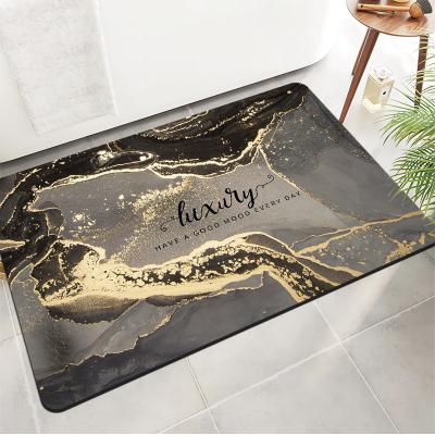 Cina Modello di marmo di lusso leggero 40*60cm della diatomea del fango del tappeto impermeabile molle del bagno in vendita
