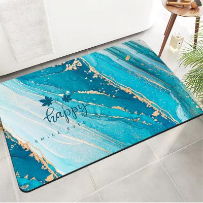 Cina Modello di marmo di lusso leggero 40*60cm della diatomea del fango del tappeto impermeabile molle del bagno in vendita