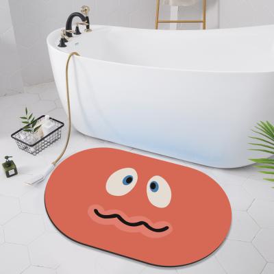 Cina Stuoia dell'interno 40*60cm dell'entrata di espressione del tappeto impermeabile ovale del bagno 45*70cm in vendita