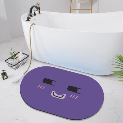 Cina Stuoia dell'interno 40*60cm dell'entrata di espressione del tappeto impermeabile ovale del bagno 45*70cm in vendita