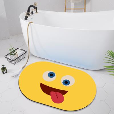 Cina Stuoia dell'interno 40*60cm dell'entrata di espressione del tappeto impermeabile ovale del bagno 45*70cm in vendita