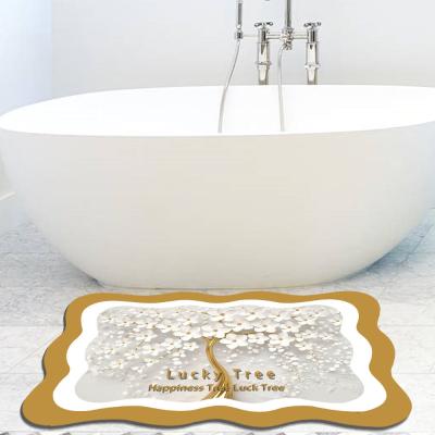 Cina Stuoia impermeabile del pavimento del fumetto del velluto di tecnologia del tappeto del bagno della cucina della toilette in vendita