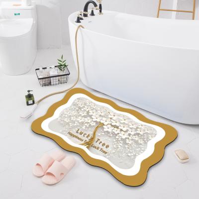 Cina Stuoia impermeabile del pavimento del fumetto del velluto di tecnologia del tappeto del bagno della cucina della toilette in vendita