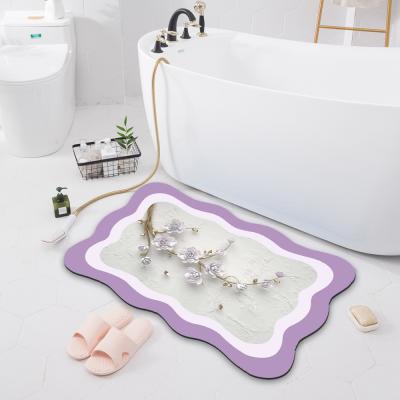 Cina Stuoia impermeabile del pavimento del fumetto del velluto di tecnologia del tappeto del bagno della cucina della toilette in vendita