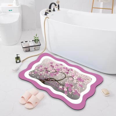 Cina Stuoia impermeabile del pavimento del fumetto del velluto di tecnologia del tappeto del bagno della cucina della toilette in vendita