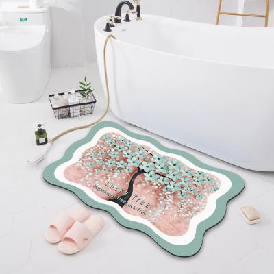 Cina Stuoia impermeabile del pavimento del fumetto del velluto di tecnologia del tappeto del bagno della cucina della toilette in vendita