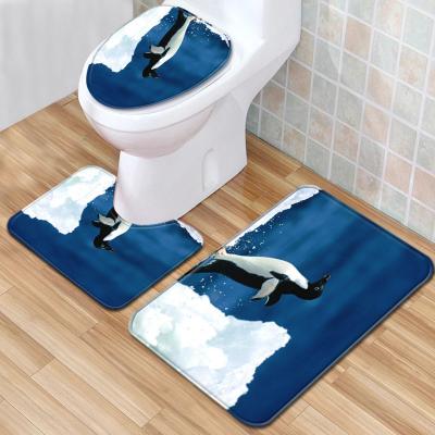 Cina Insieme sveglio creativo della copertura del carro armato della toilette del cane di Cat Toilet Mat Set Personalized in vendita