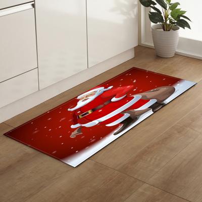 Cina Tappeto lavabile della cucina della striscia lunga di Natale per Sofa Area in vendita