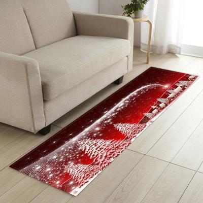 Cina Tappeto lavabile della cucina della striscia lunga di Natale per Sofa Area in vendita