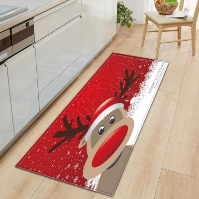 Cina Tappeto lavabile della cucina della striscia lunga di Natale per Sofa Area in vendita