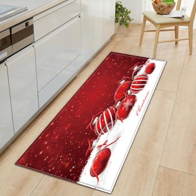 Cina Tappeto lavabile della cucina della striscia lunga di Natale per Sofa Area in vendita