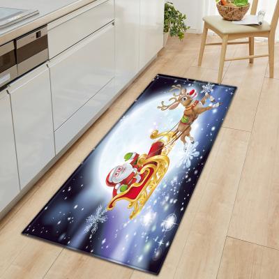 Cina Tappeto lavabile della cucina della striscia lunga di Natale per Sofa Area in vendita