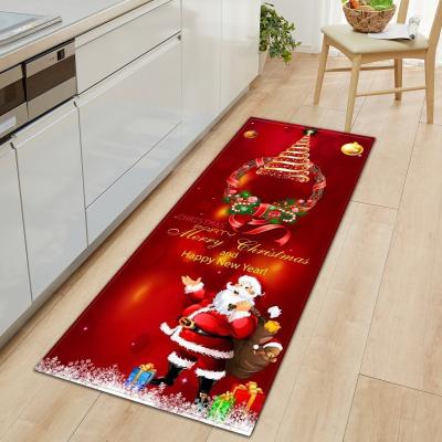 Cina Tappeto lavabile della cucina della striscia lunga di Natale per Sofa Area in vendita